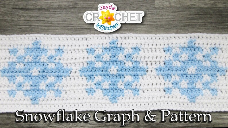Snowflake Graph Crochet PATTERN PDF January Fair Isle Style - Etsy