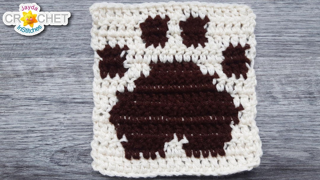 Paw Print Graph Crochet PATTERN PDF - Fair Isle Style PLUS Series ...