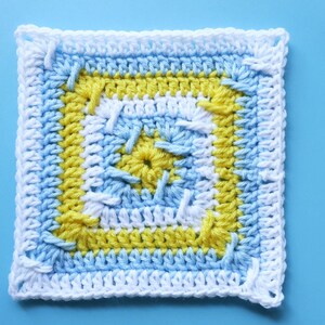 Whirling 8" Granny Square Crochet PATTERN PDF - October - Granny's ...