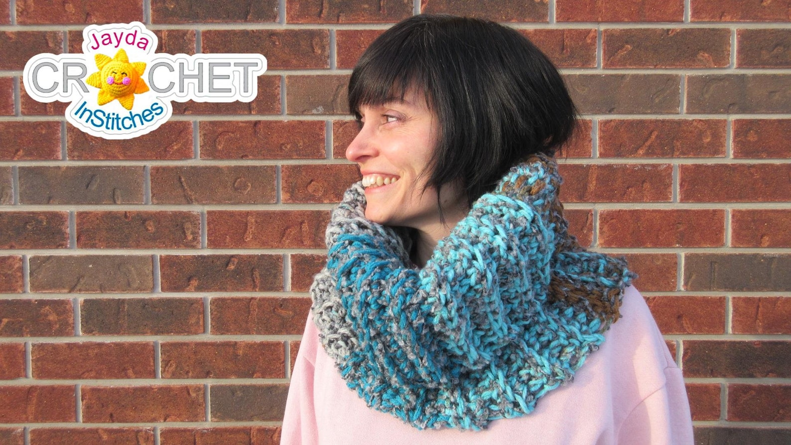 Big Bulky Cowl Crochet PATTERN PDF Bulky Self-striping | Etsy