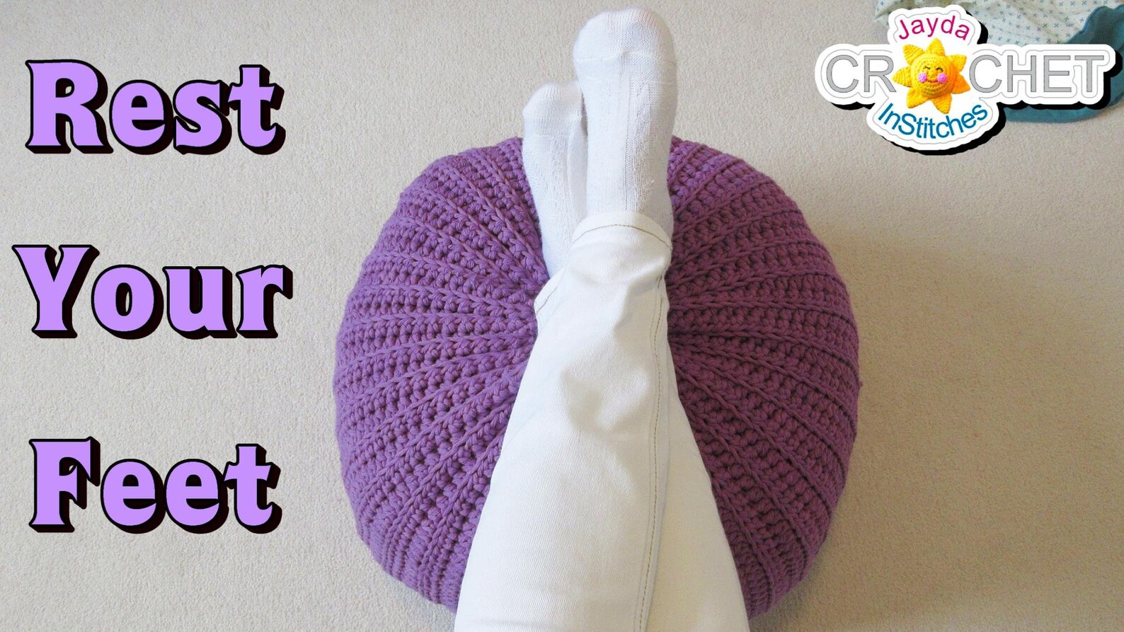 Floor Pouf Crochet PATTERN PDF - Ottoman, Foot Stool, Floor Cushion ...