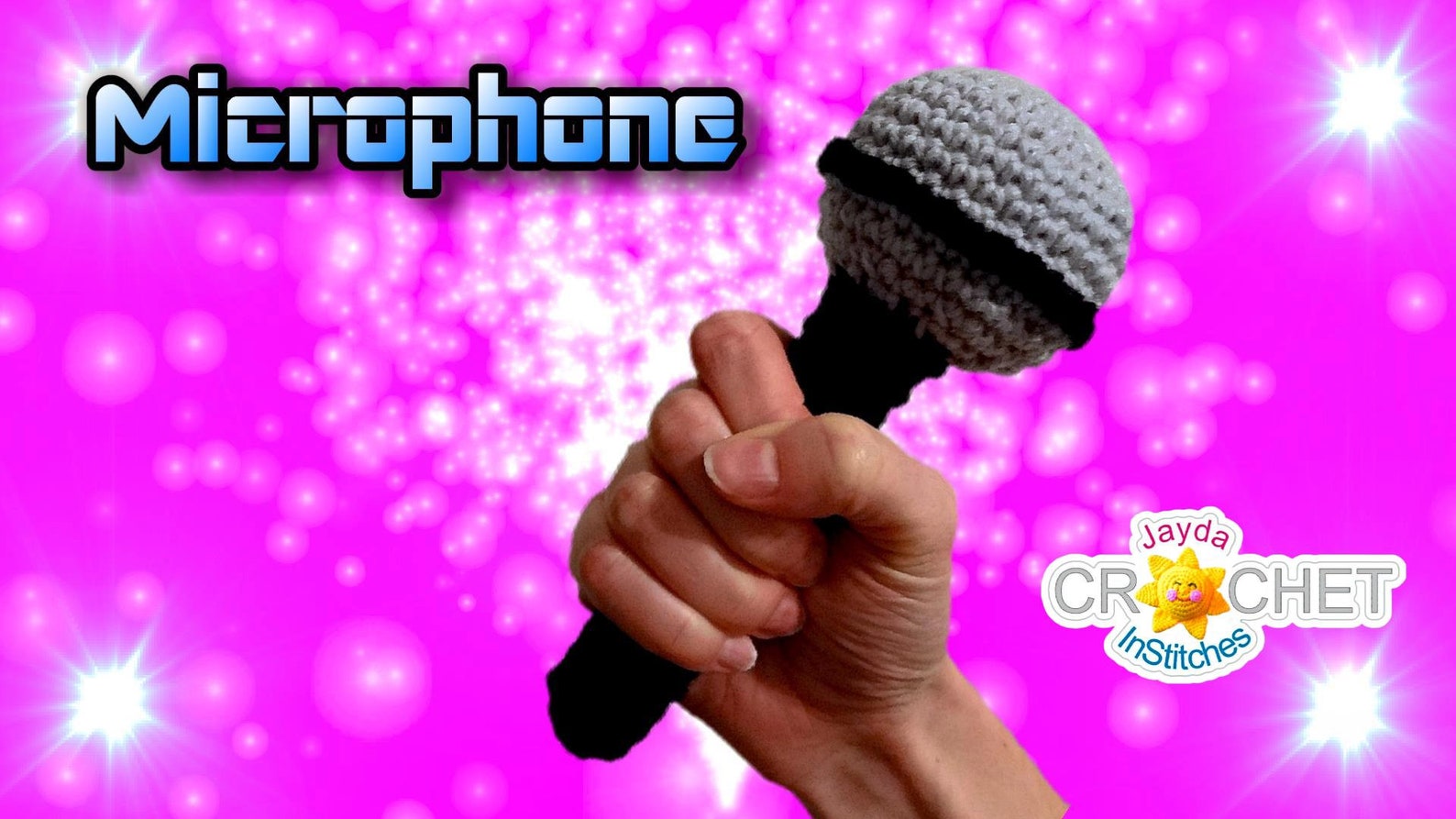 Crochet Microphone PATTERN PDF - Stuffed Toy for Kids and Pretend ...