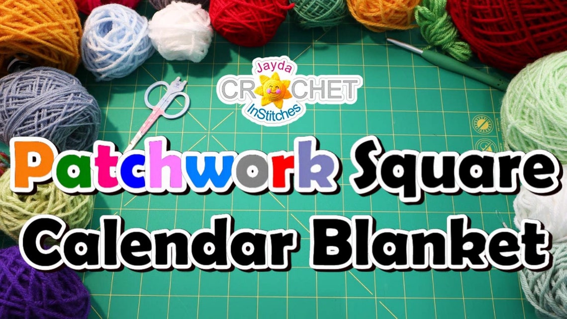 Log Cabin Square Crochet PATTERN PDF Patchwork Quilt-style | Etsy