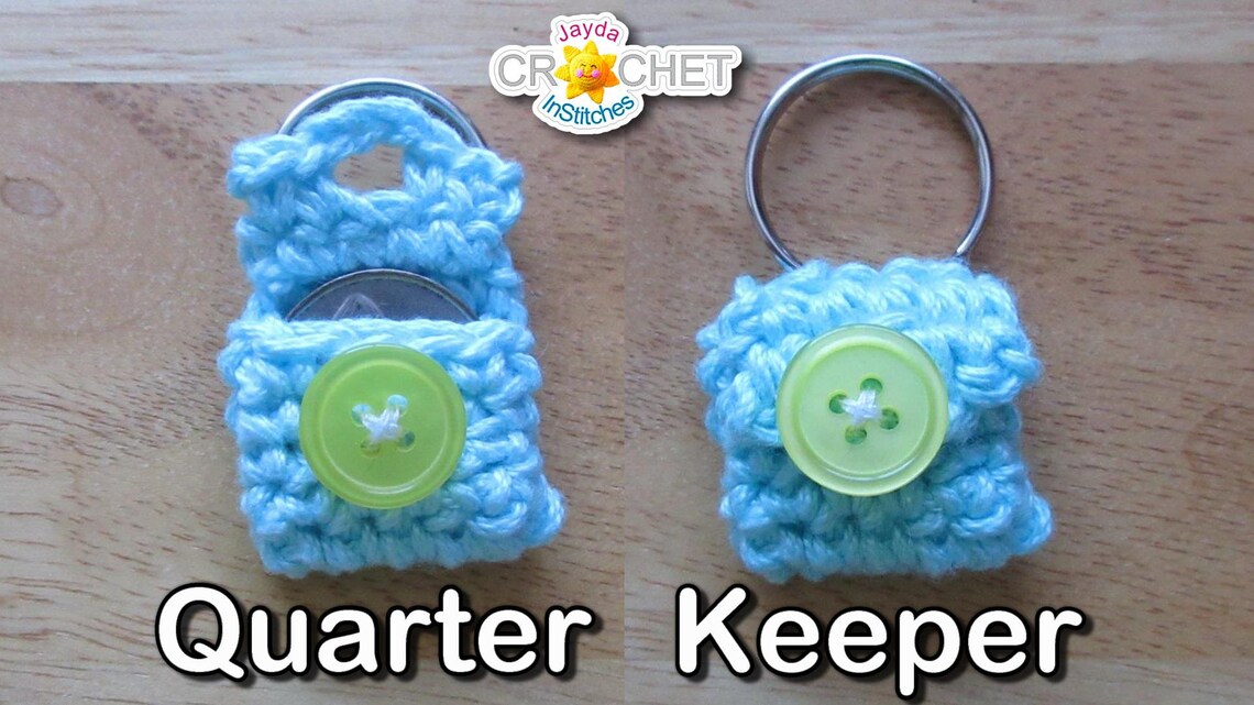 Quarter Keeper Keychain - Crochet PATTERN PDF - Jayda Institches - Etsy