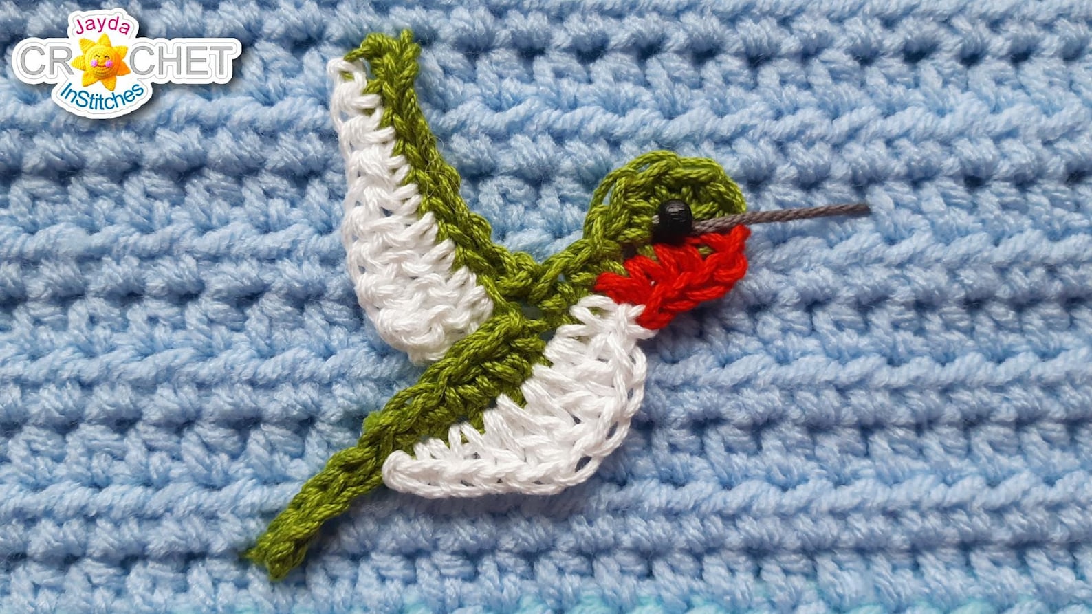 Hummingbird Applique - Crochet PATTERN PDF - Bird, Garden - Jayda ...
