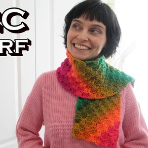 Corner to Corner Scarf (C2C) Crochet PATTERN PDF - One Skein Project ...