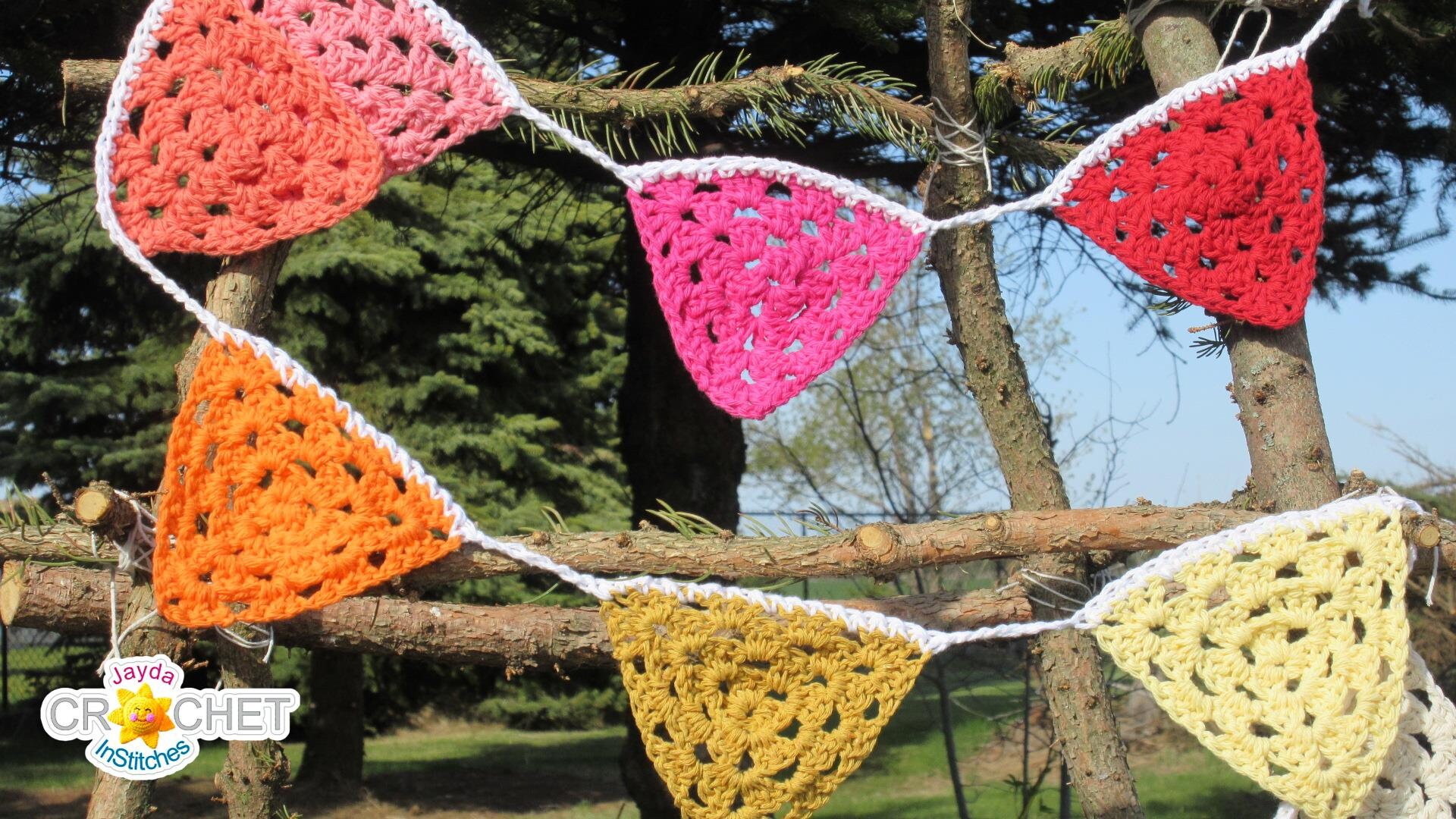 Granny Triangle Crochet PATTERN PDF - Make a Bunting Instructions ...