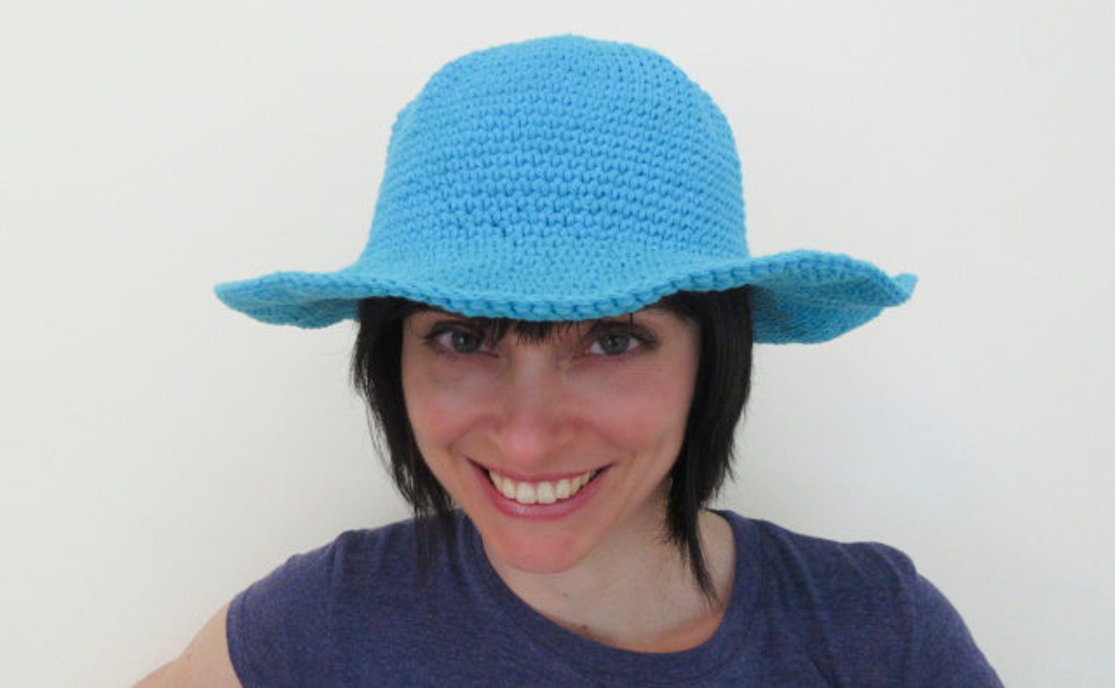 Sweet & Simple Sun Hat Crochet PATTERN PDF - Adults, Teens, Kids and ...