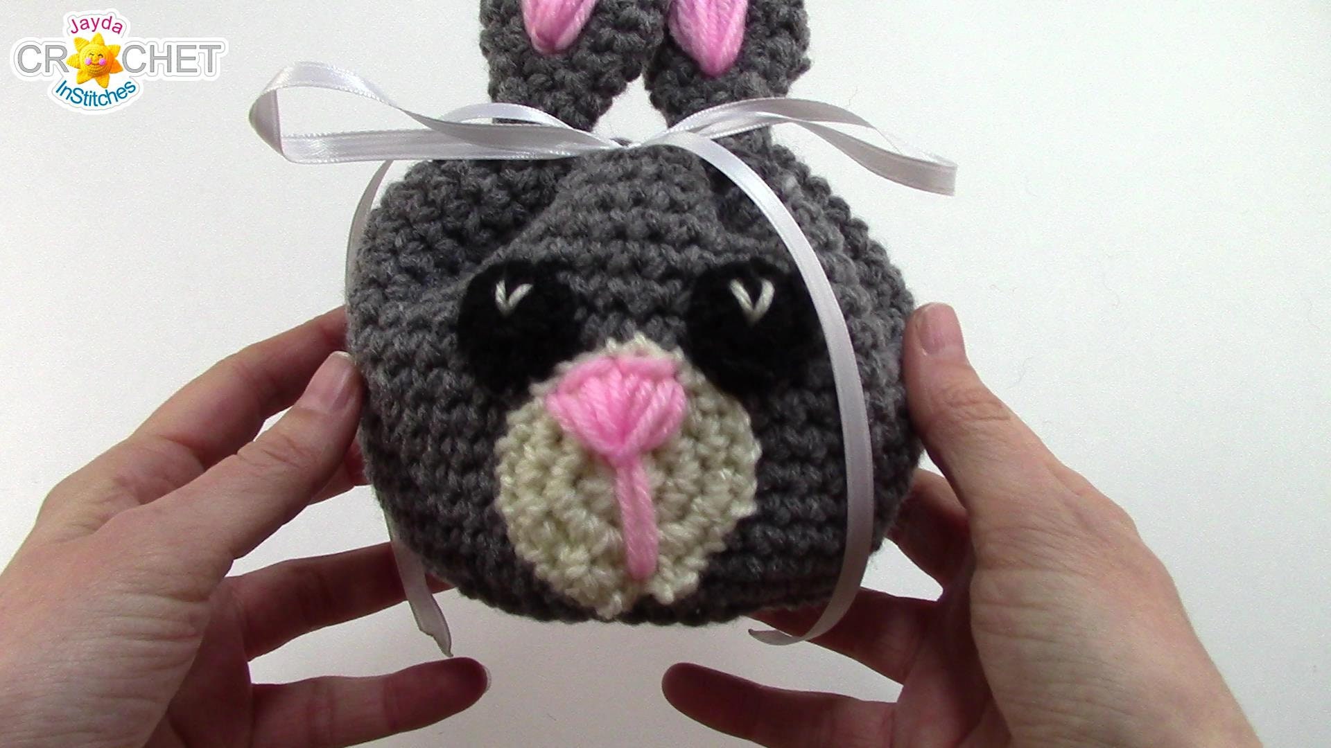 Crochet Bunny Rabbit Drawstring Bag / Sack PATTERN PDF - Treat Bag ...
