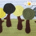 Trees Applique (deciduous) - Crochet PATTERN PDF - Folk Art Calendar ...