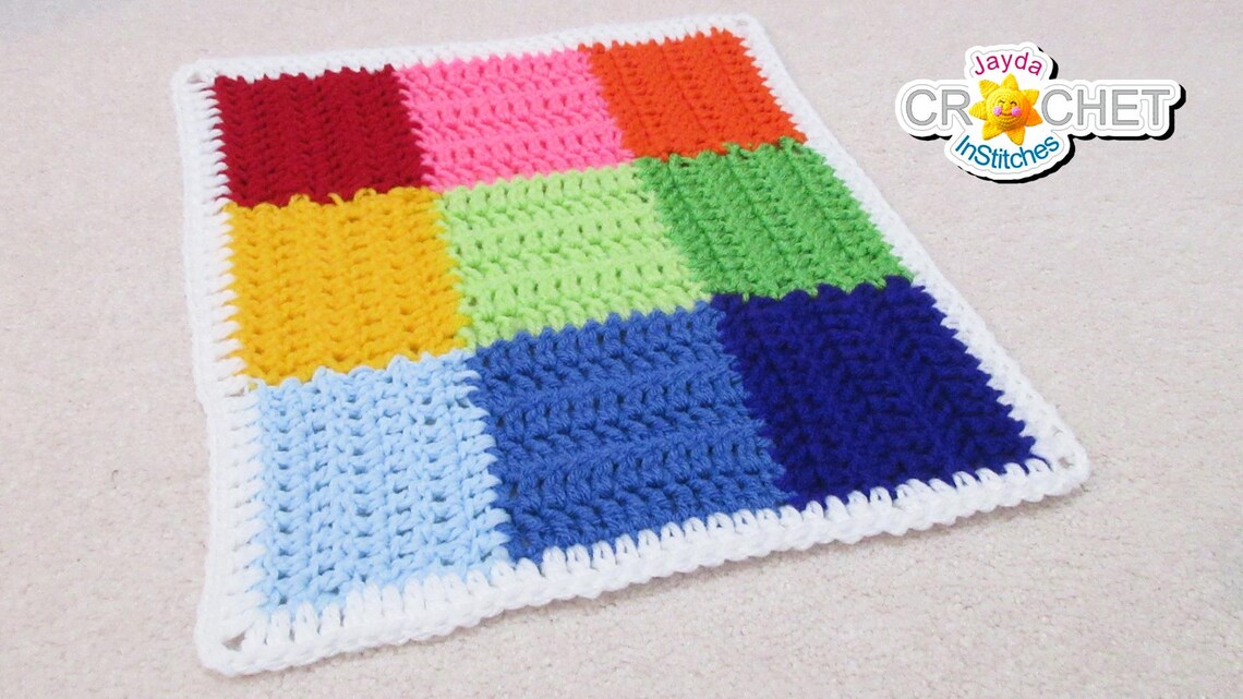 9-patch Square Crochet PATTERN PDF - Patchwork Quilt-style Calendar ...