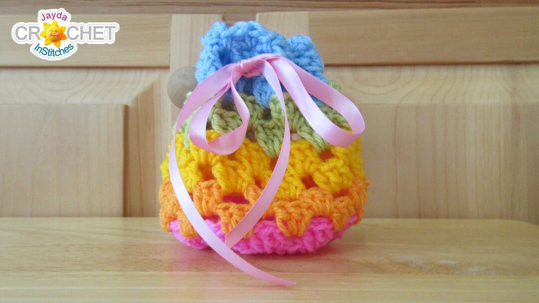 Splendid Spring Shell Stitch Sack - Crochet PATTERN PDF - Fast and Easy ...
