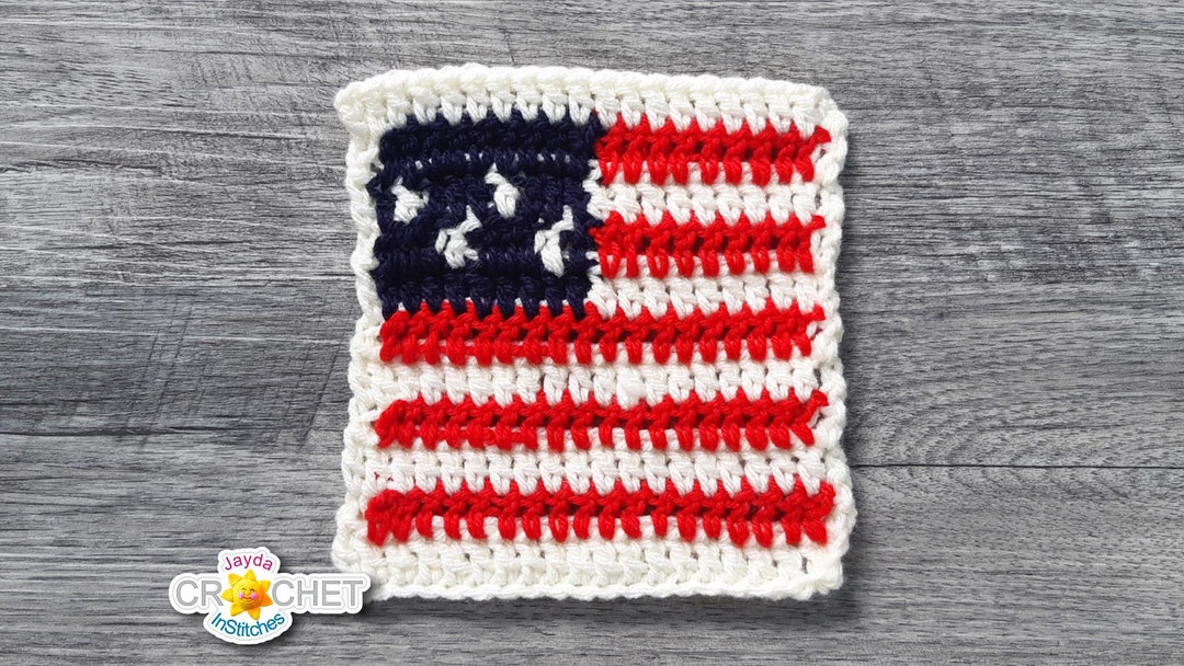 American Flag Graph Crochet PATTERN PDF - Fair Isle Style PLUS Series ...
