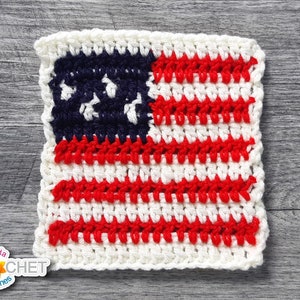 American Flag Graph Crochet PATTERN PDF - Fair Isle Style PLUS Series ...