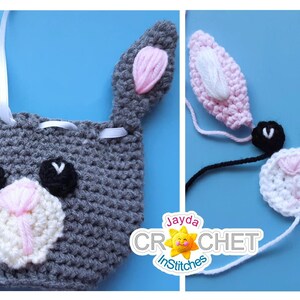 Bunny Bits - Crochet PATTERN PDF - 2D and 3D Ears, Eyes, Snout and 3D ...