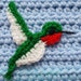 Hummingbird Applique - Crochet PATTERN PDF - Bird, Garden - Jayda ...