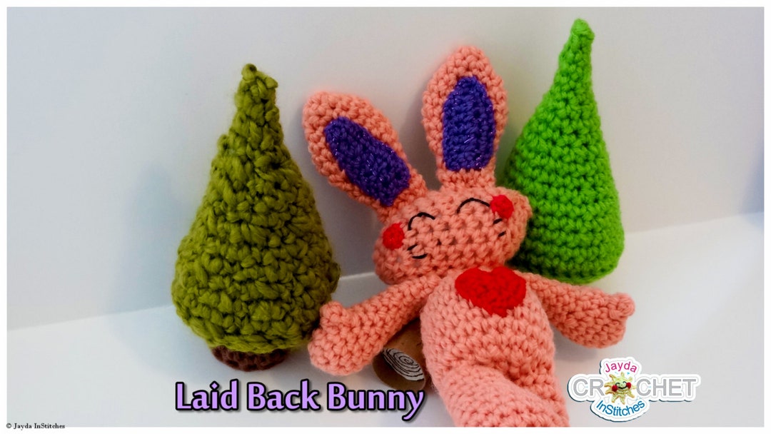 Rabbit - Laid Back Bunny Crochet PATTERN PDF - Stuffed Toy - Jayda ...