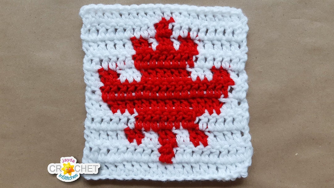 Maple Leaf Graph Crochet PATTERN PDF - Fair Isle Style PLUS Series ...