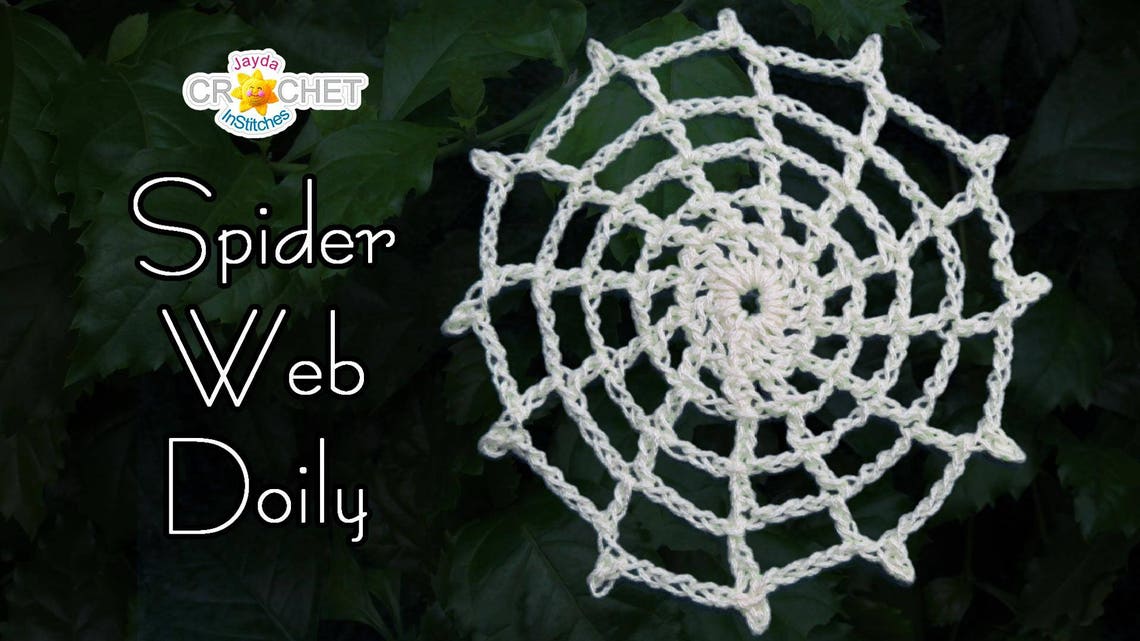 Crochet Spider Web PDF PATTERN Lace Doily Applique or - Etsy