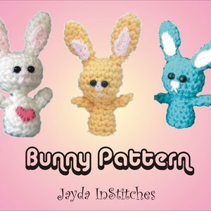 Bunny Rabbit Crochet PATTERN PDF - Whimsical Creature Amigurumi - Jayda ...