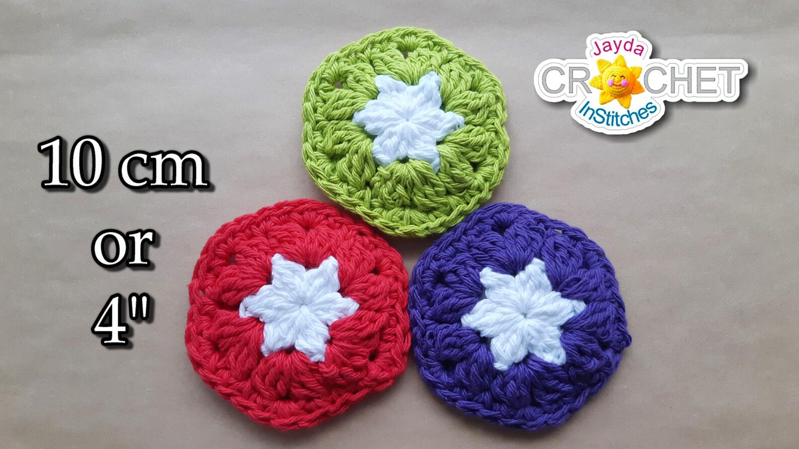 Star Centred Scrubby - Crochet PATTERN PDF - Jayda Institches - Etsy