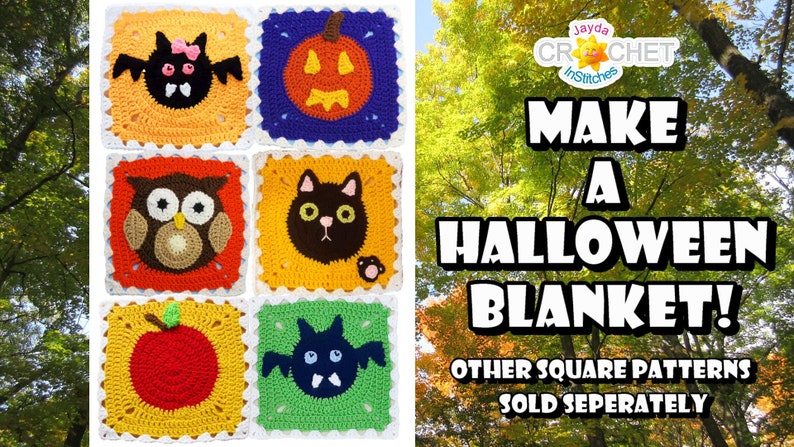 Crochet Apple Square PDF PATTERN - September Calendar Blanket Motif ...