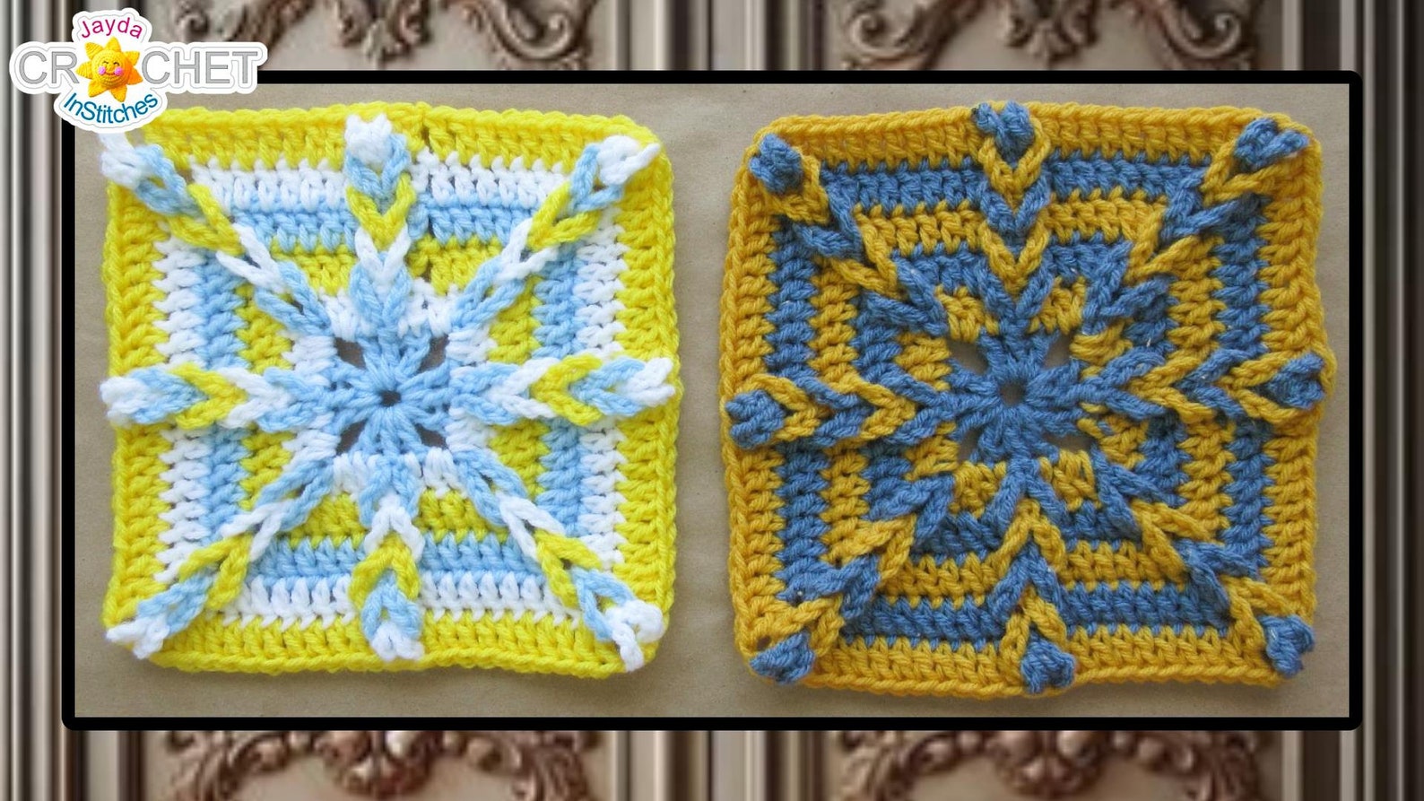 Jacob's Ladder 8" Granny Square Crochet PATTERN PDF - March - Granny's ...