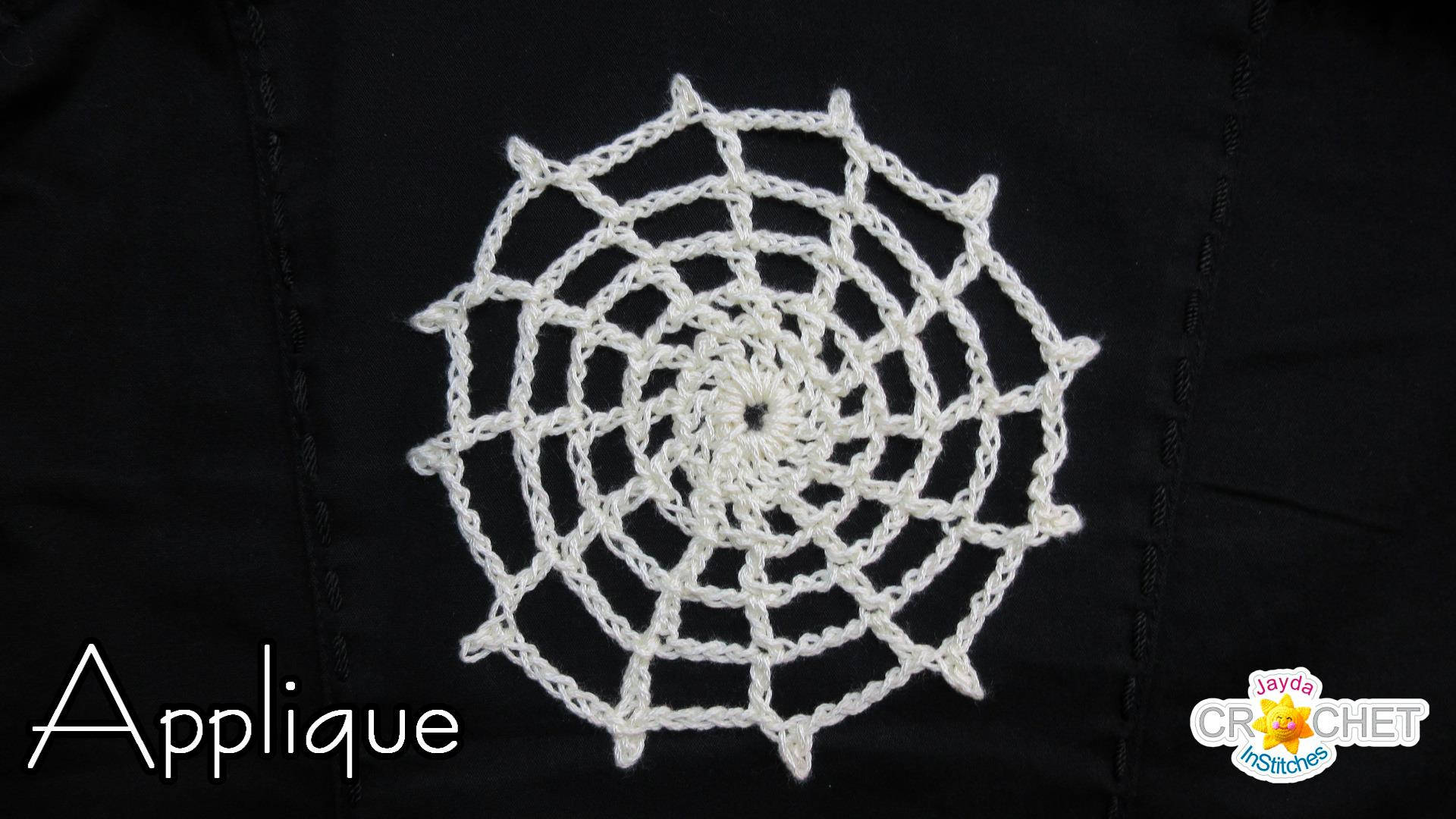 Crochet Spider Web PDF PATTERN Lace Doily Applique or - Etsy