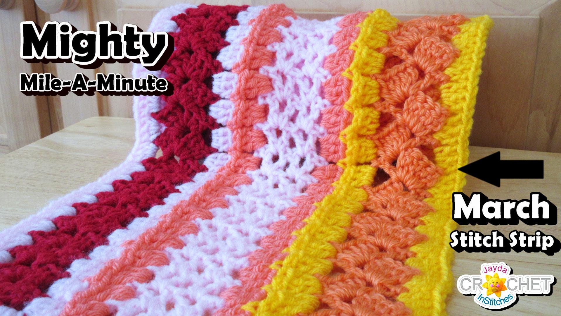 Mighty Mile-a-minute "off-set Shell" Stitch Reference Guide - Crochet ...