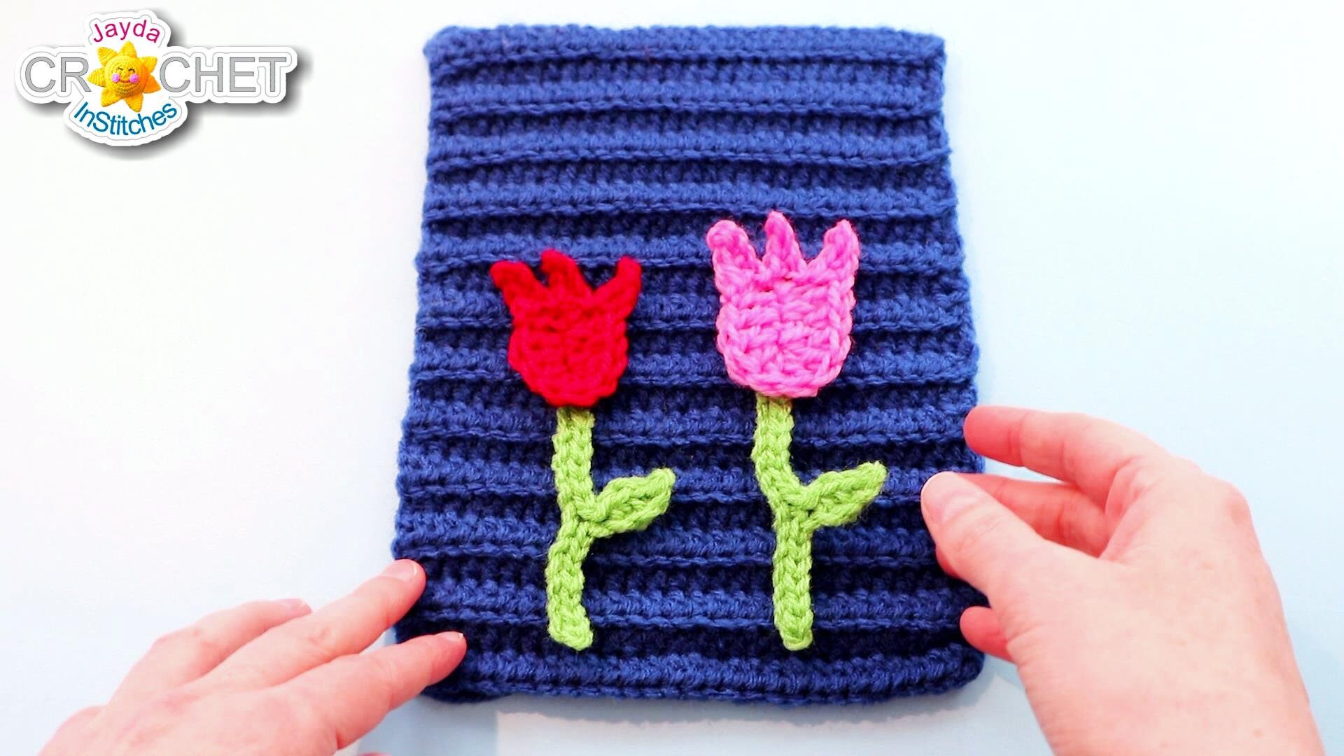 Tulip Flower Applique - Crochet PATTERN PDF - Tulip or Trumpet Flower ...