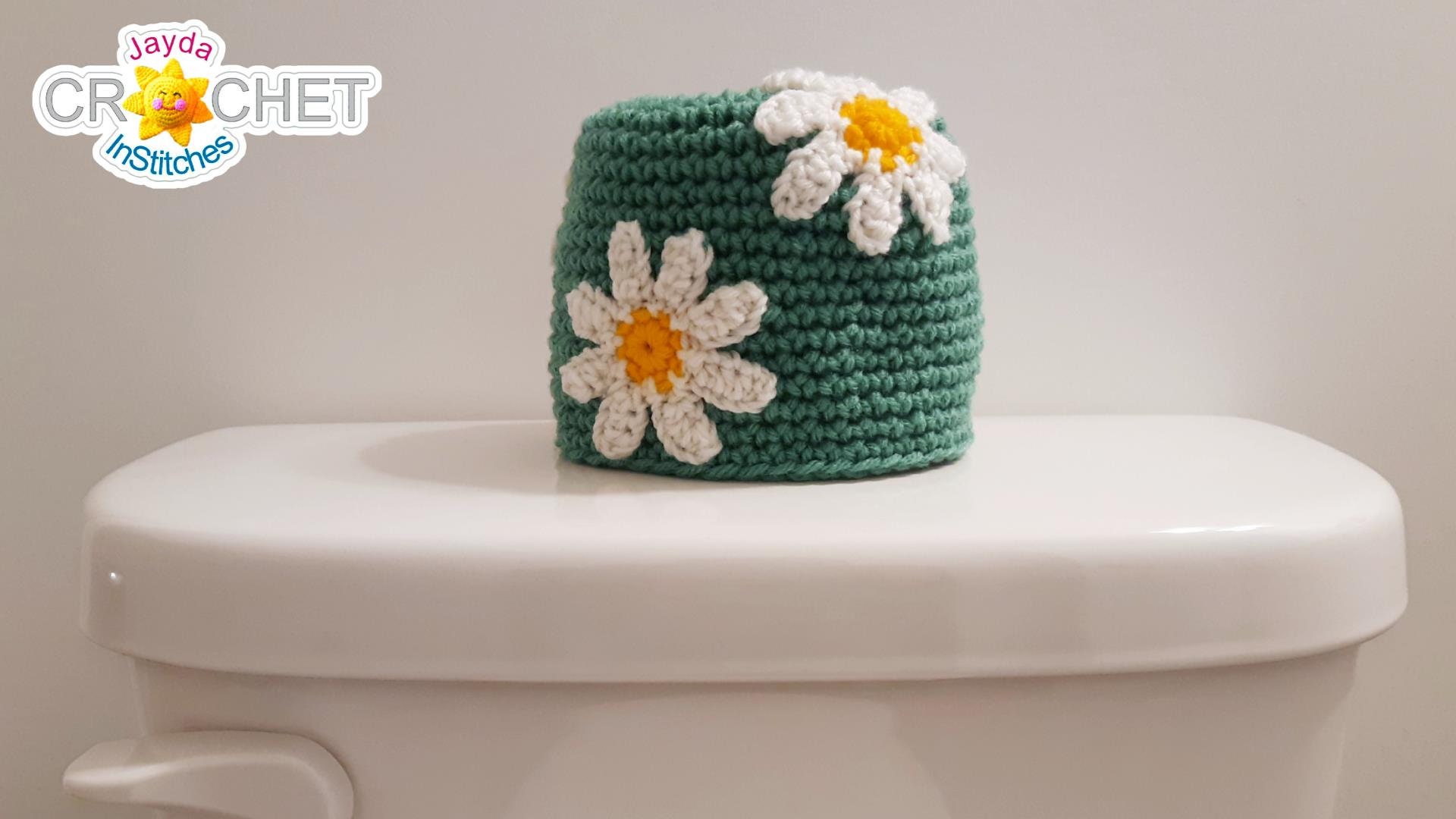 Spring Daisy Bathroom Tissue (toilet Paper Roll) Cover Crochet PATTERN ...