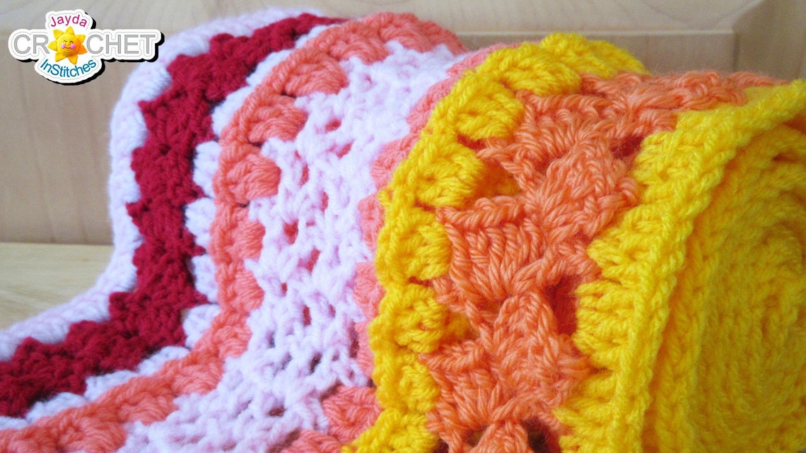 Mighty Mile-a-minute "off-set Shell" Stitch Reference Guide - Crochet ...