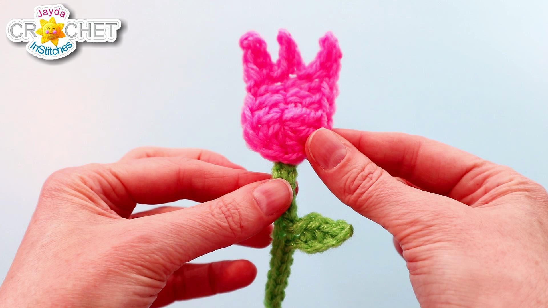 Tulip Flower Applique - Crochet PATTERN PDF - Tulip or Trumpet Flower ...