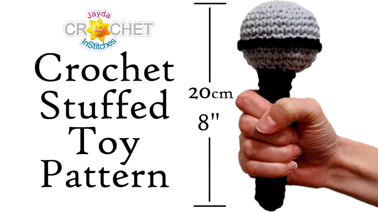 Crochet Microphone PATTERN PDF - Stuffed Toy for Kids and Pretend ...