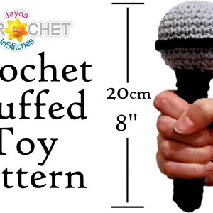 Crochet Microphone PATTERN PDF - Stuffed Toy for Kids and Pretend ...