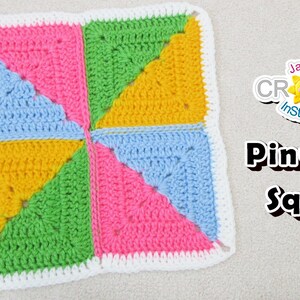 Pinwheel Square Crochet PATTERN PDF - Patchwork Quilt-style Calendar ...