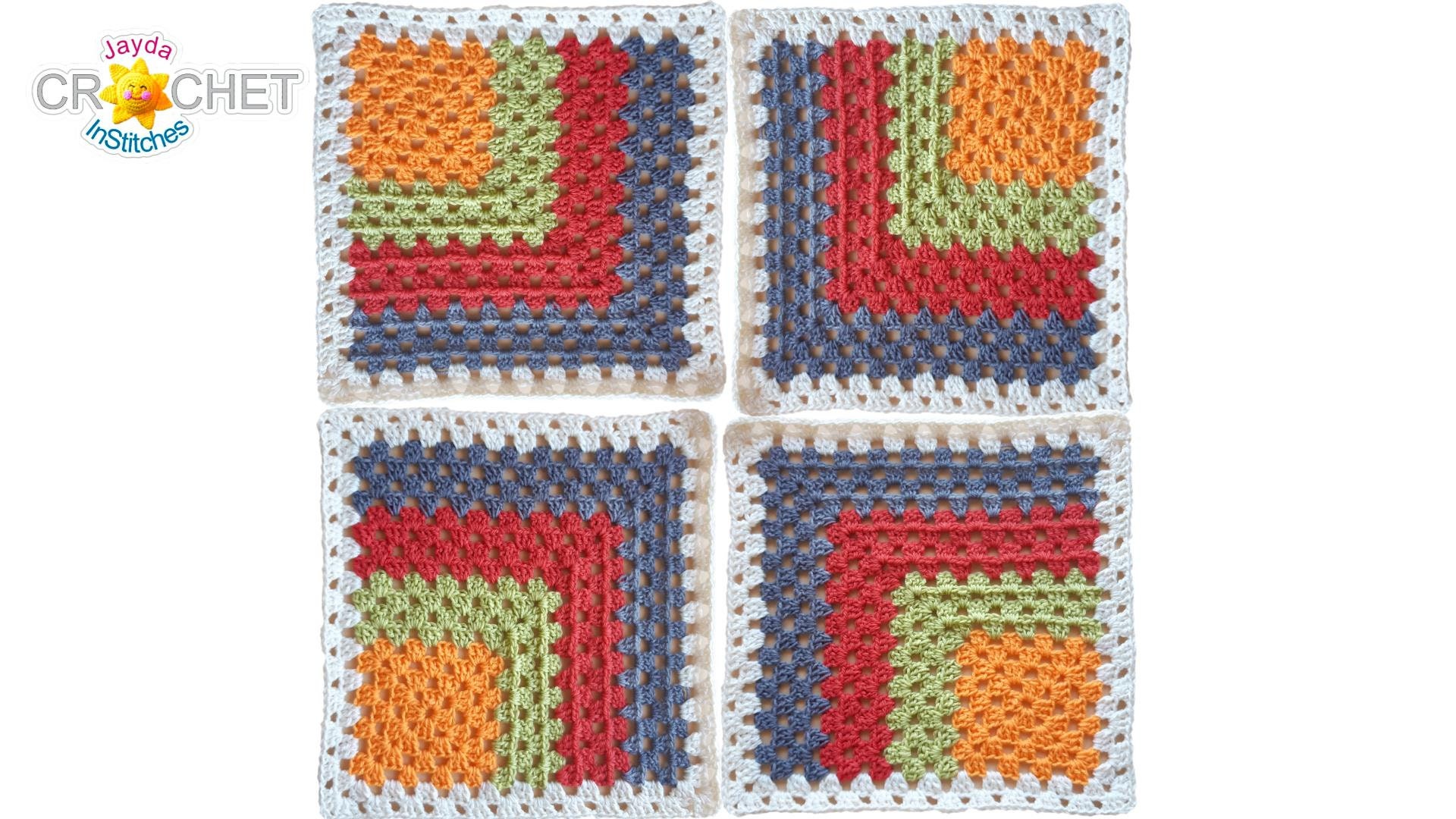 Extra Large 16 Inch Mitered Granny Square PATTERN PDF - Pattern ...