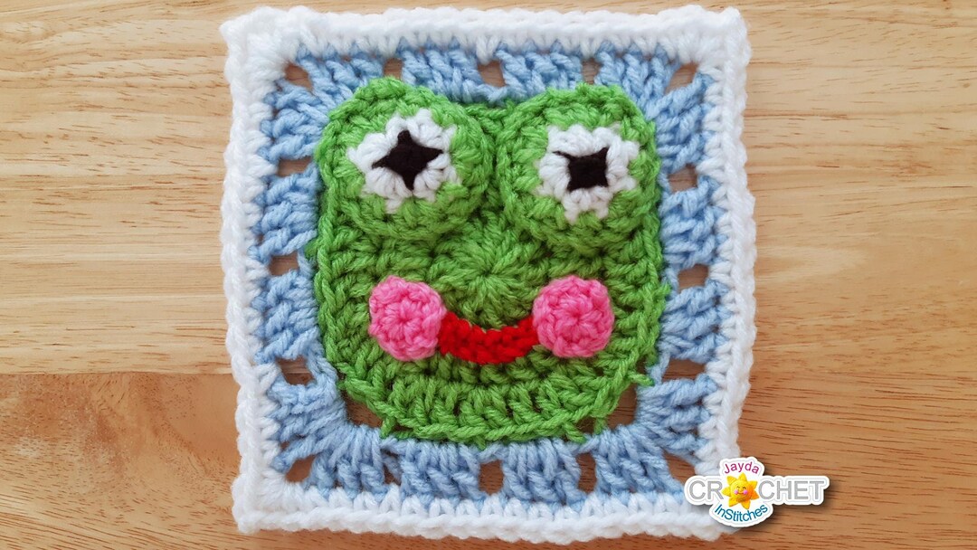 Little Frog 6 Inch Granny Square Crochet PATTERN PDF - "little Grannies ...