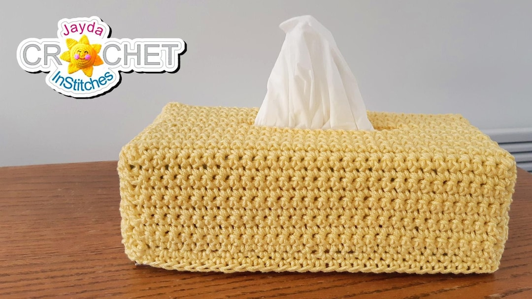 Tissue Box Cover Crochet PATTERN PDF Box Cozy Jayda - Etsy