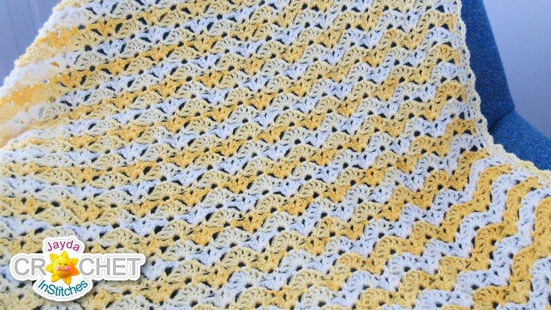 Elegant Baby Blanket - Crochet PATTERN PDF - Jayda Institches - Etsy