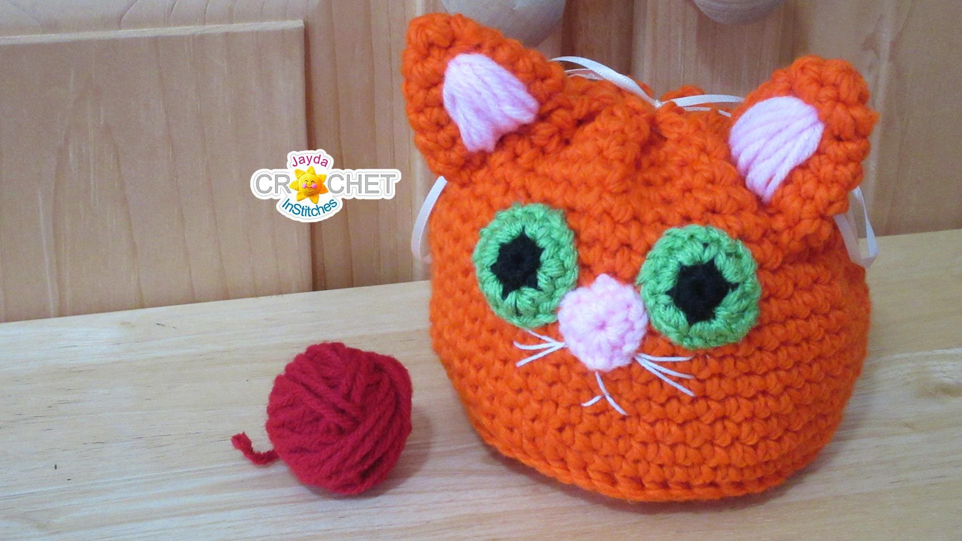 Crochet Kitty Cat Drawstring Bag / Sack PATTERN PDF Treat | Etsy