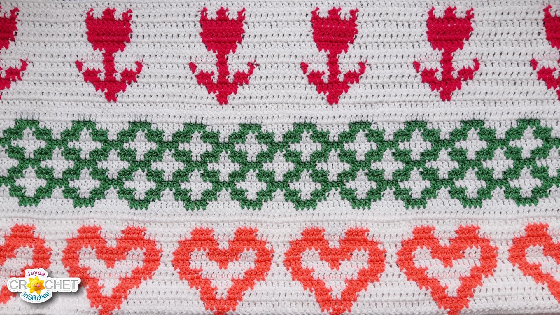 Tulip Graph Crochet PATTERN PDF - April Fair Isle Style Calendar ...