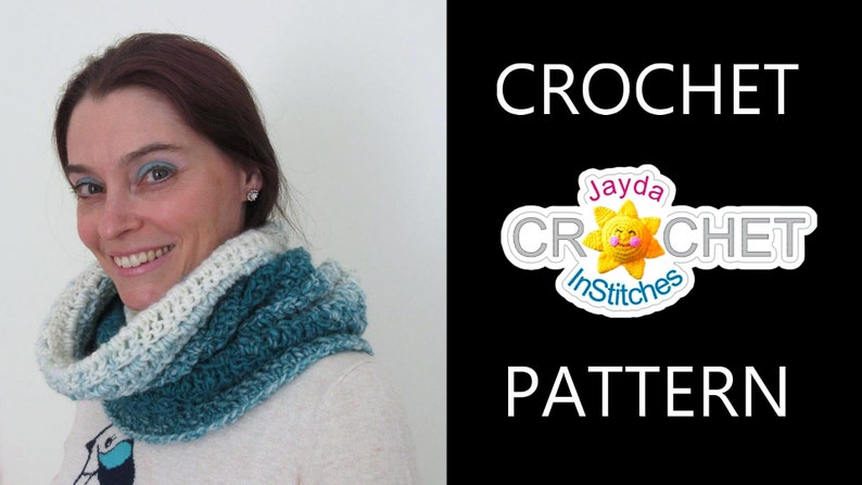 Brick Stitch Cowl Scarf Crochet PATTERN PDF - Children & Adult Sizes ...