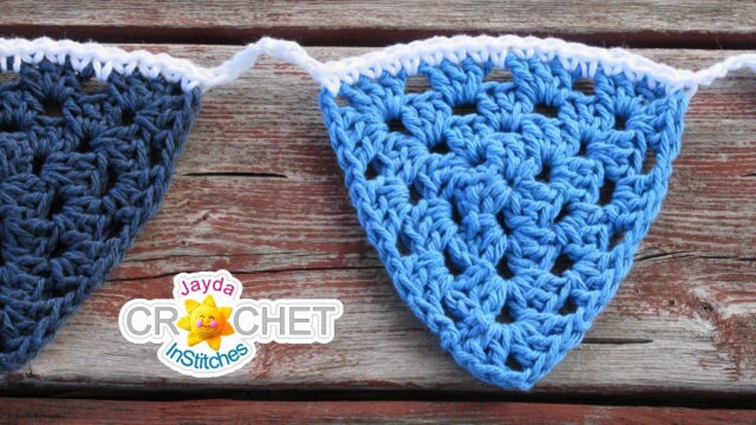 Granny Triangle Crochet PATTERN PDF - Make a Bunting Instructions ...