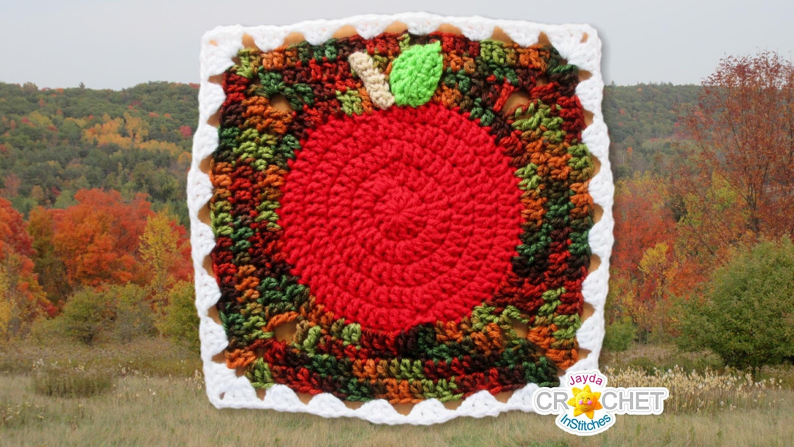 Crochet Apple Square PDF PATTERN September Calendar Blanket - Etsy