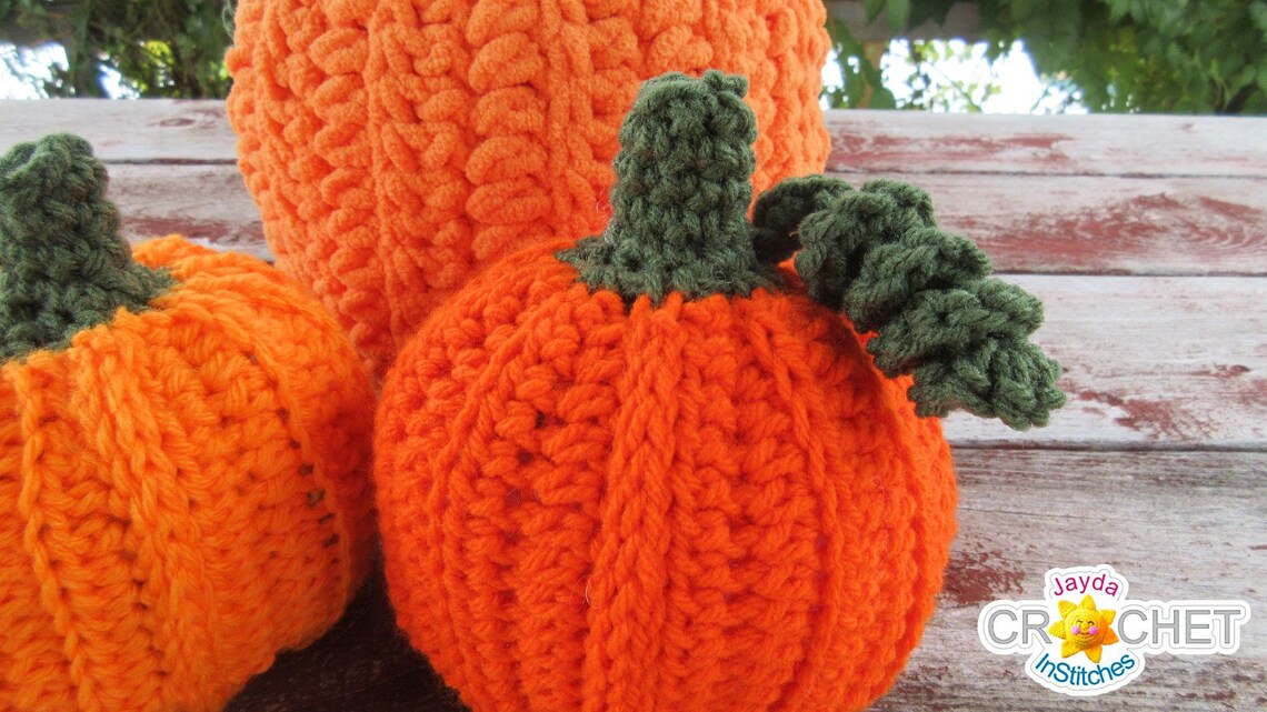Stuffed Pumpkin Crochet PATTERN PDF Thanksgiving Halloween - Etsy