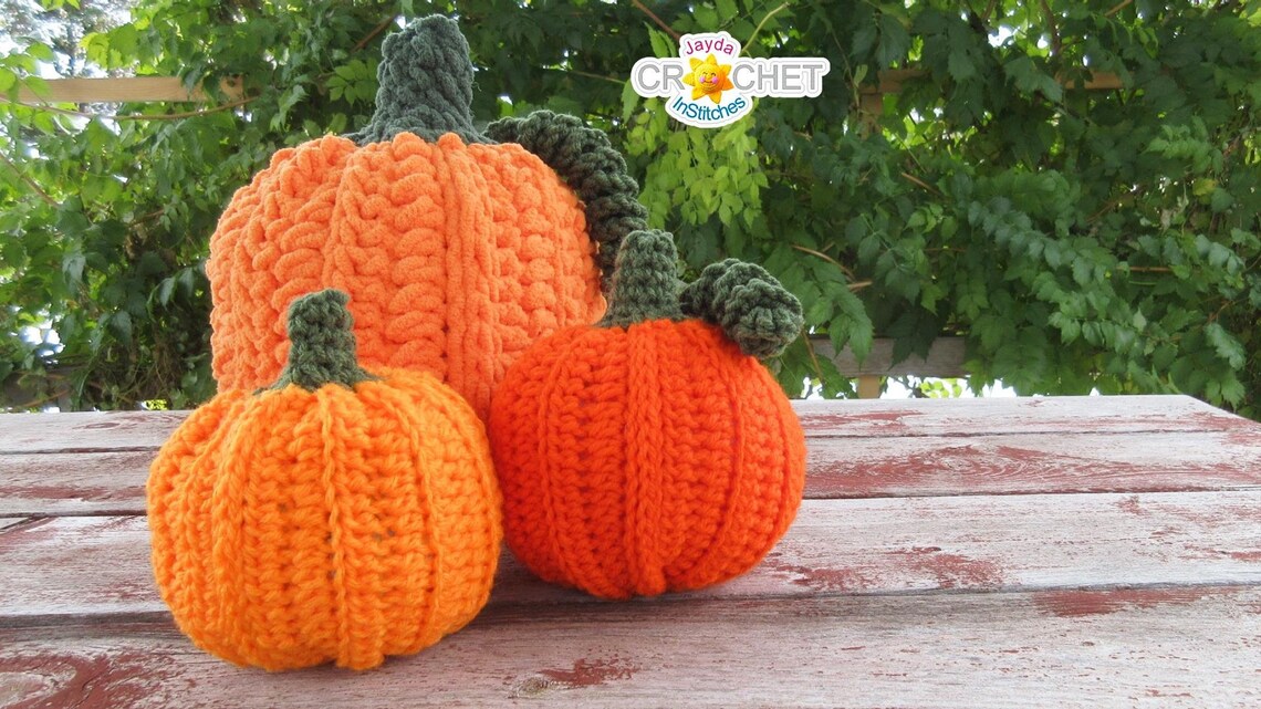 Stuffed Pumpkin Crochet PATTERN PDF Thanksgiving Halloween - Etsy