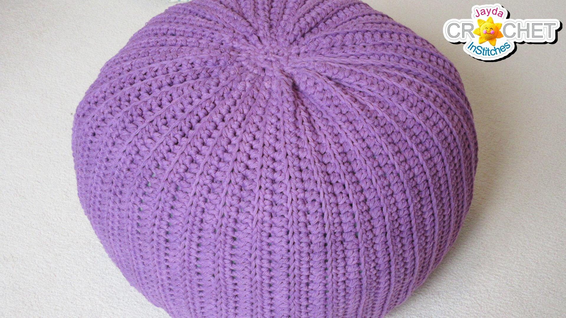 Floor Pouf Crochet PATTERN PDF - Ottoman, Foot Stool, Floor Cushion ...