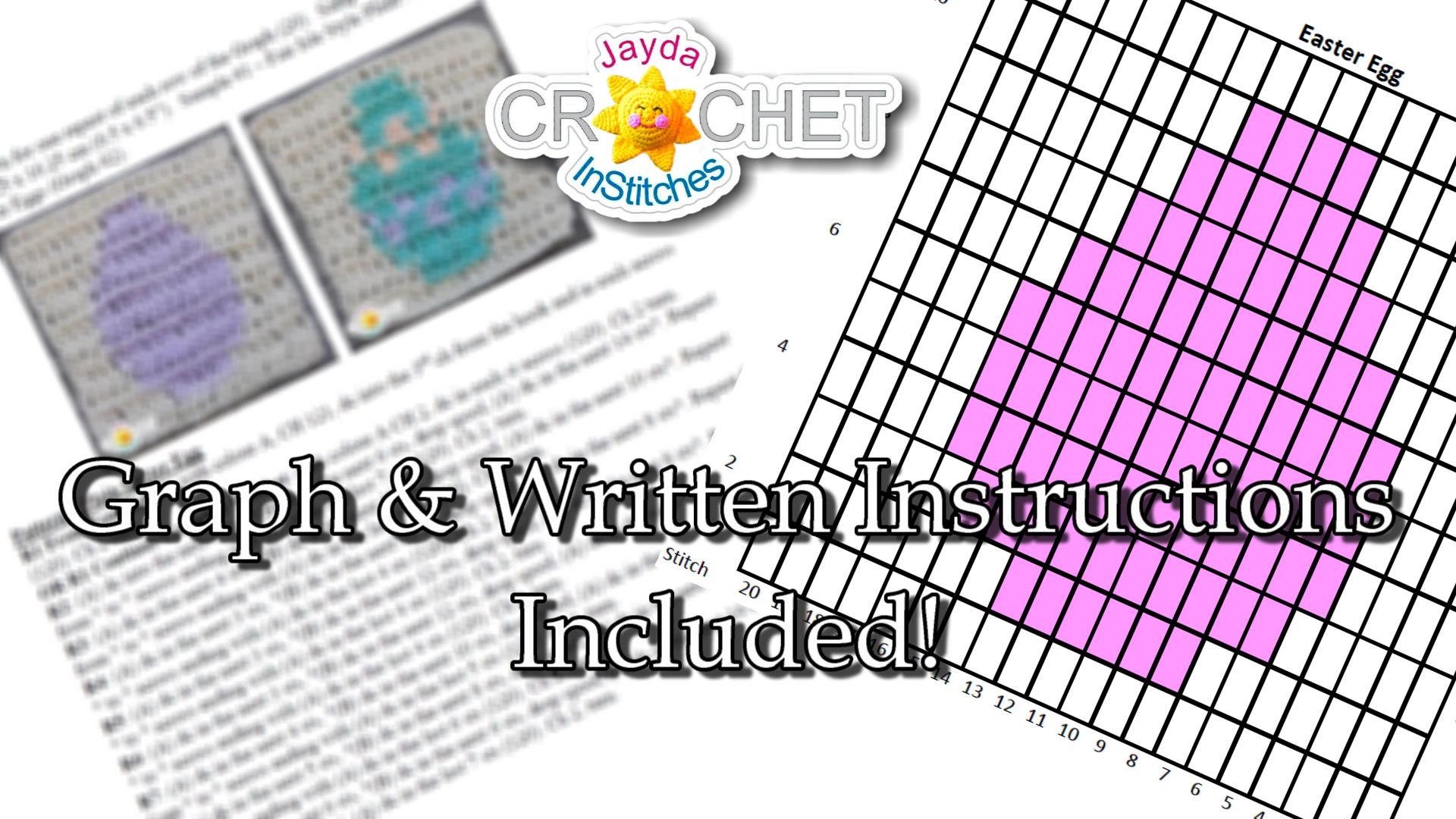 Easter Egg Graph Crochet PATTERN PDF - Fair Isle Style PLUS Series ...