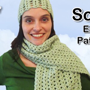 Lacy Split Shell Set Crochet PATTERN PDF - Hat, Fingerless Gloves ...